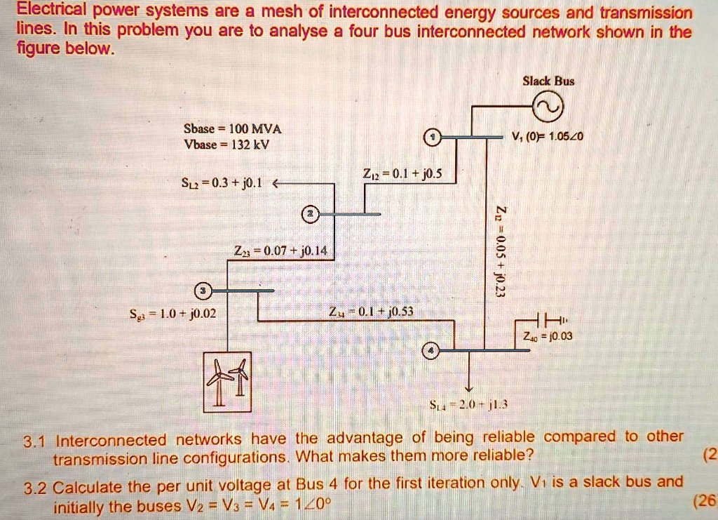 SOLVED: Texts: Electrical power systems are a mesh of interconnected energy sources and ...