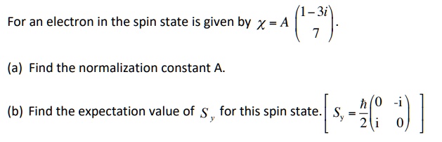 SOLVED: Can you please write and solve clearly? Thank you. For an ...