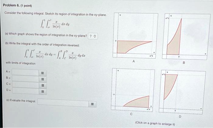 SOLVED: Problem 6.1: Consider the following integral. Sketch its region ...