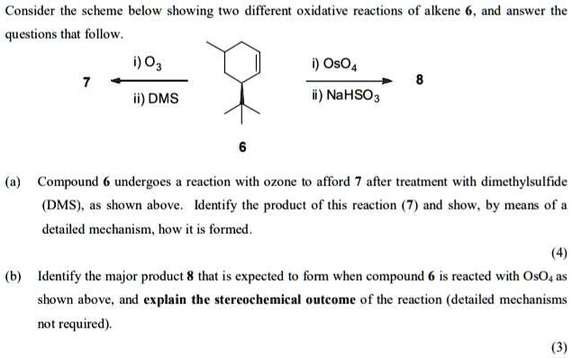 SOLVED:Consider the scheme below showing two different oxidative ...