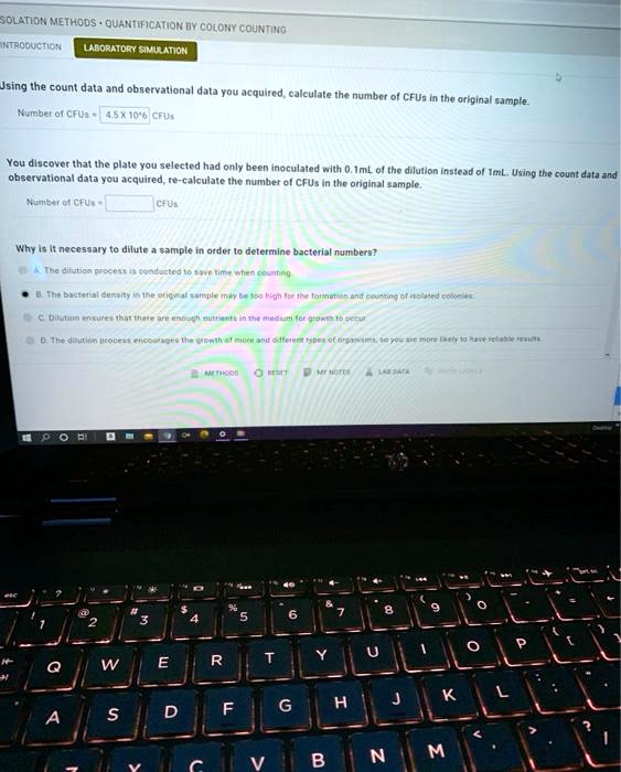 solation methods quantification by colony counting introducto laboraiory sinutanon jsing the ...