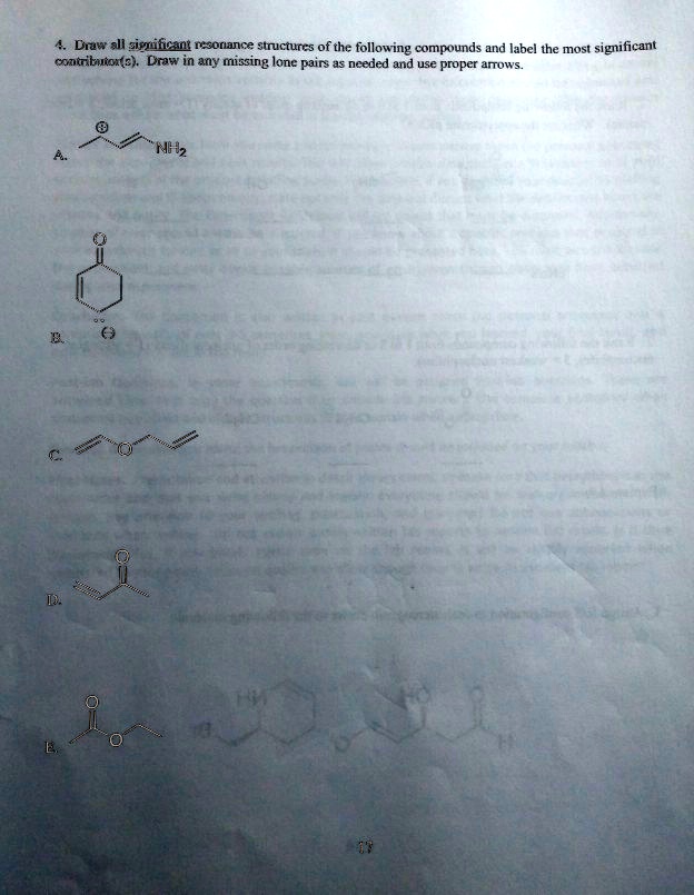 VIDEO solution: Draw all significant resonance structures of the following compounds and label ...