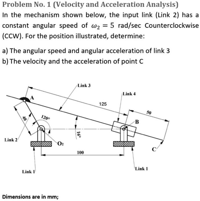 SOLVED: All dimensions in the figure are in mm. Solve the question using vector algebra. Problem ...