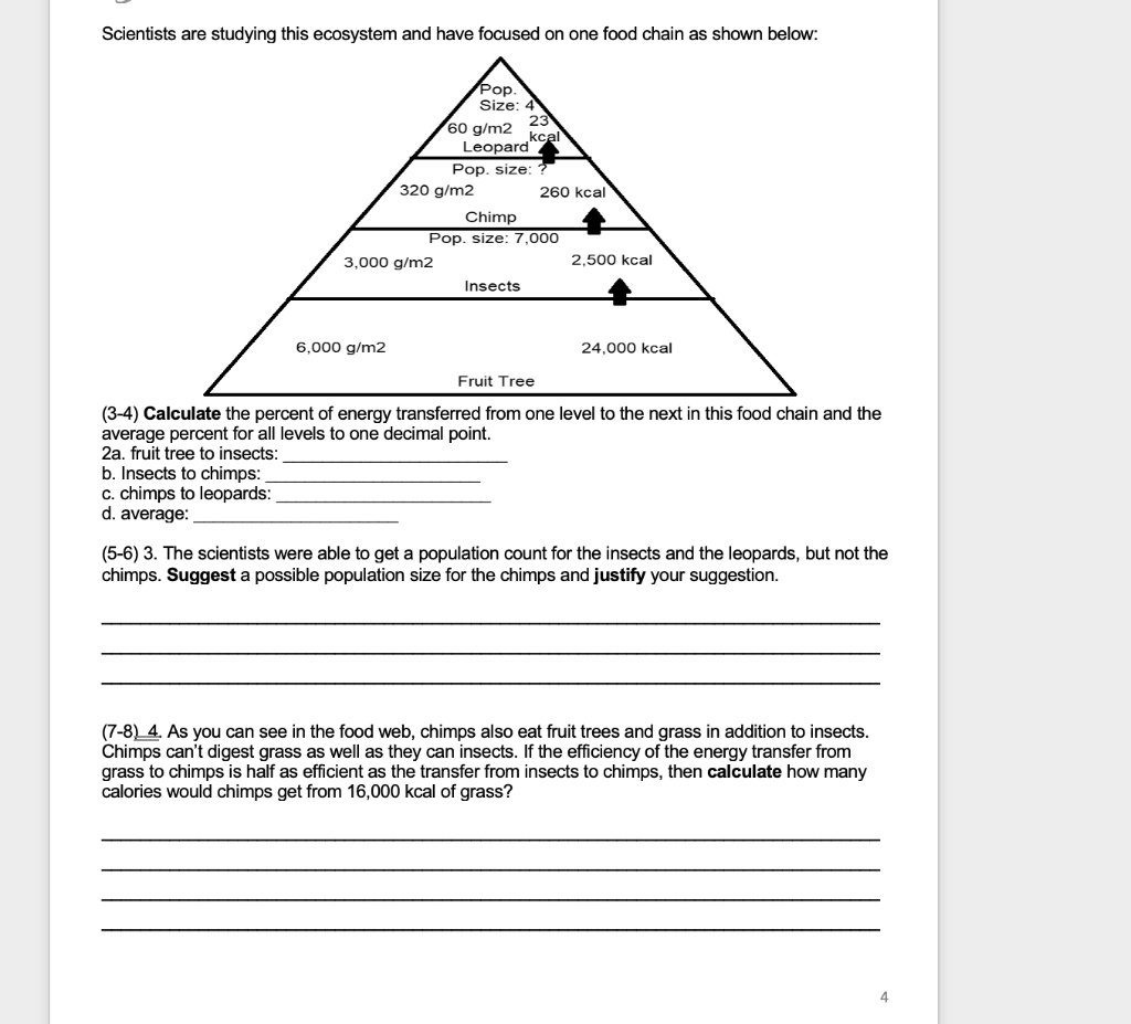 scientists are studying this ecosystem and have focused on one food ...