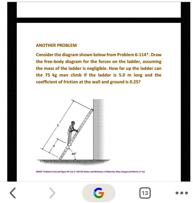 SOLVED: ANOTHER PROBLEM Consider the diagram shown below from Problem 6 ...