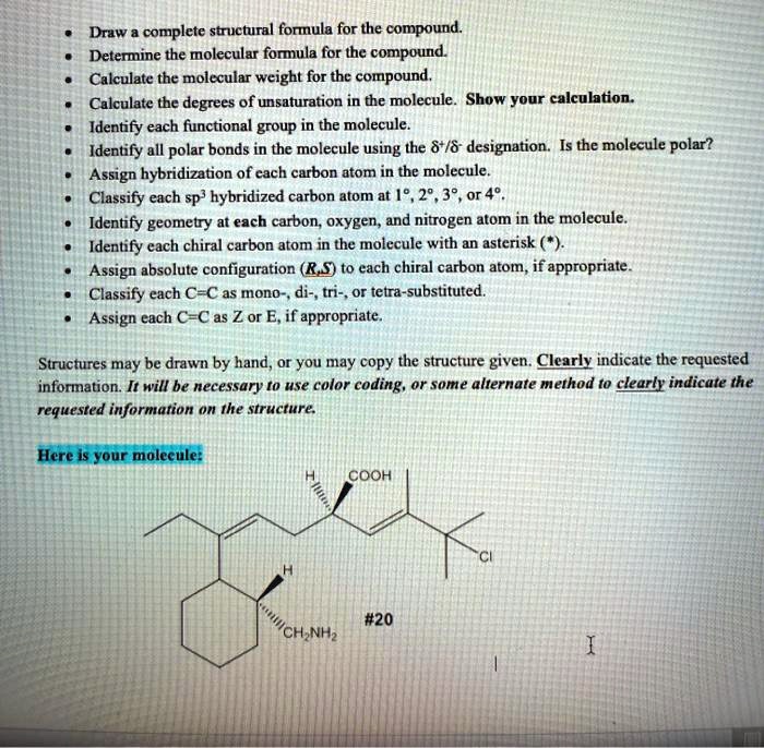 Draw complete structural formula for the compound. De… - SolvedLib