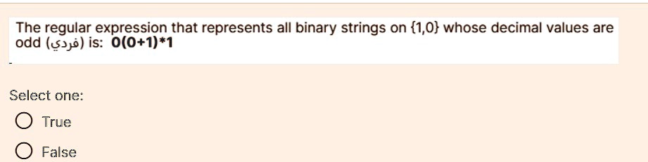 Solved The Regular Expression That Represents All Binary Strings On 10 Whose Decimal Values