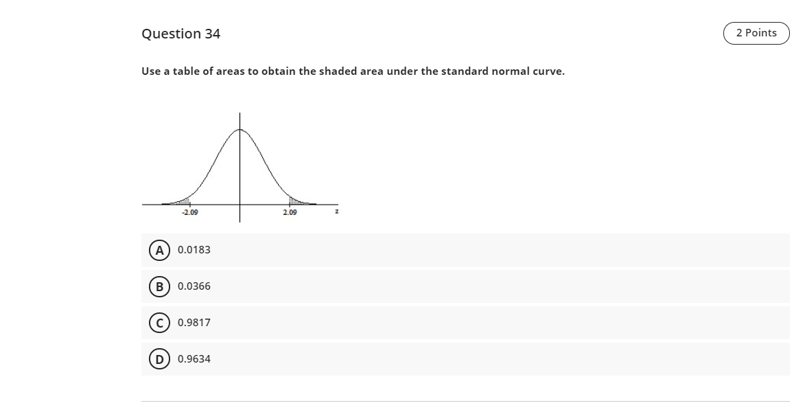 SOLVED: Use a table of areas to obtain the shaded area under the ...