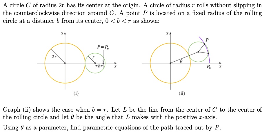 a circle c of radius 2r has its center at the origin a circle of radius ...