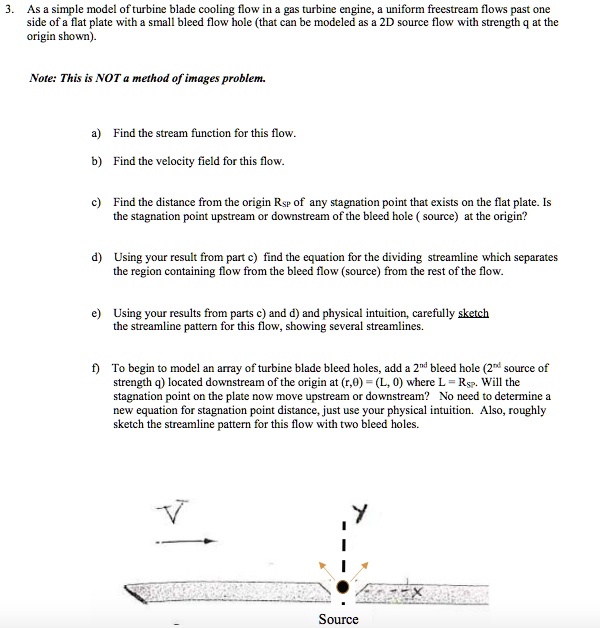 SOLVED: As a simple model of turbine blade cooling flow in a gas ...