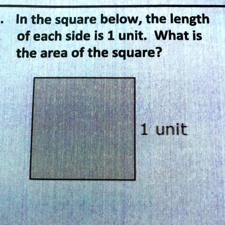 'please someone help me In the square below, the length of each side is ...