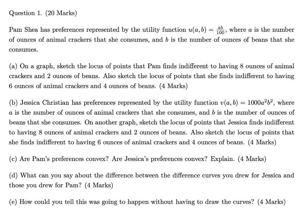 SOLVED: Of ounces of animal crackers that she consumes, and b is the ...