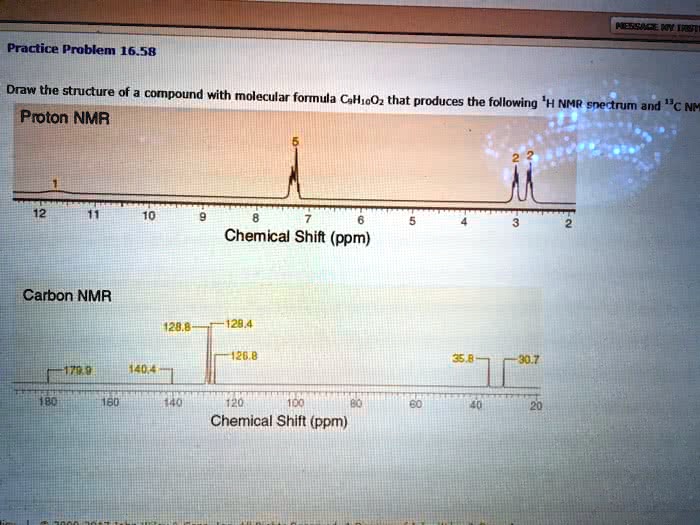 Draw a structure with a molecular formula C5H10O2 that produces the ...