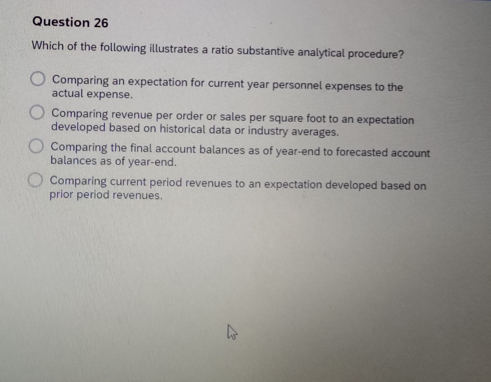 [GET ANSWER] Question 26 Which of the following illustrates a ratio ...