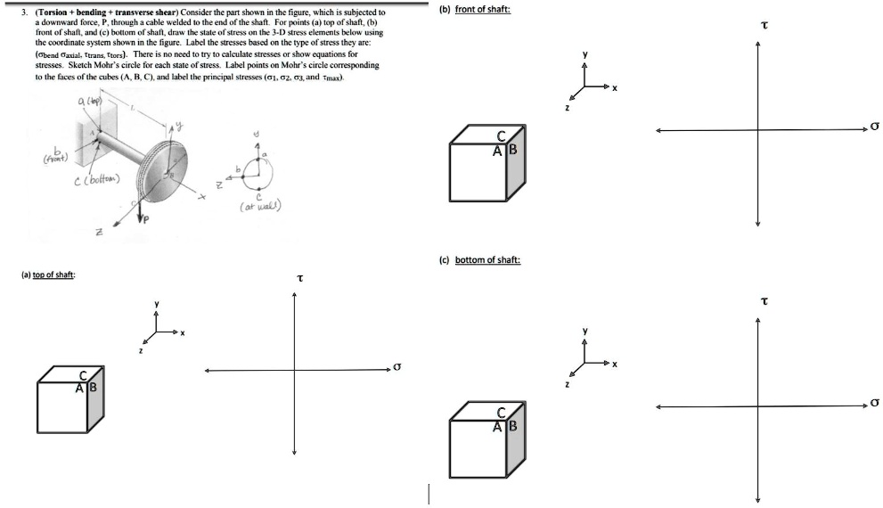 SOLVED: Mechanical Design Problem Consider the part shown in the figure ...