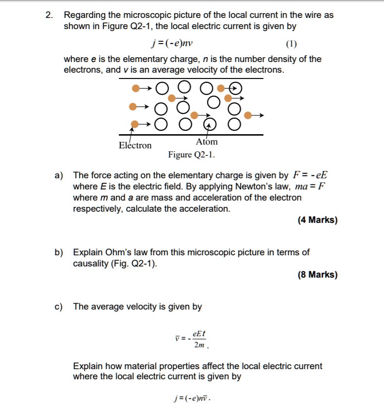 SOLVED: Regarding the microscopic picture of the local current in the ...