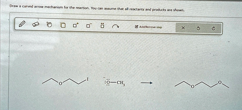 Draw a curved arrow mechanism for the reaction. You can assume that all reactants and products ...