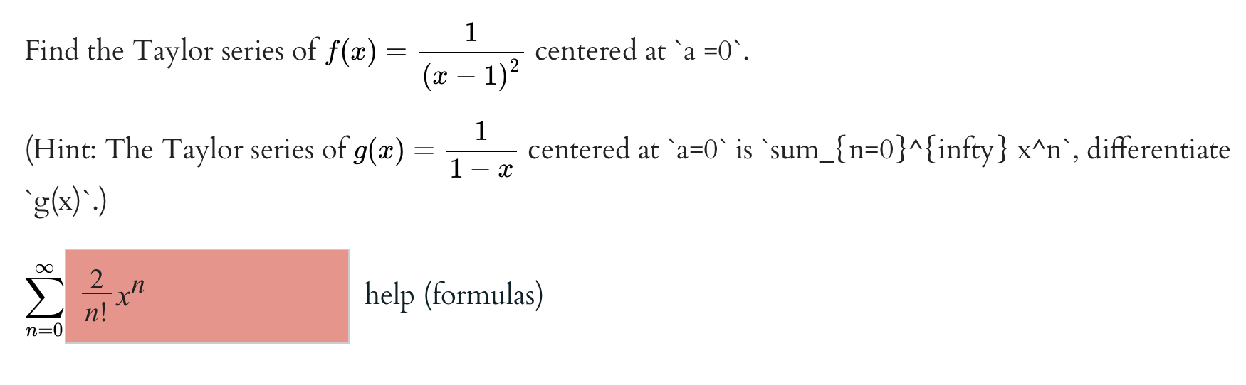 Solved 2)(60 Points) The Truncated Taylor Series Expansion, 54% OFF Solved 2)(60 Points) The Truncated Taylor Series Expansion, 54% OFF