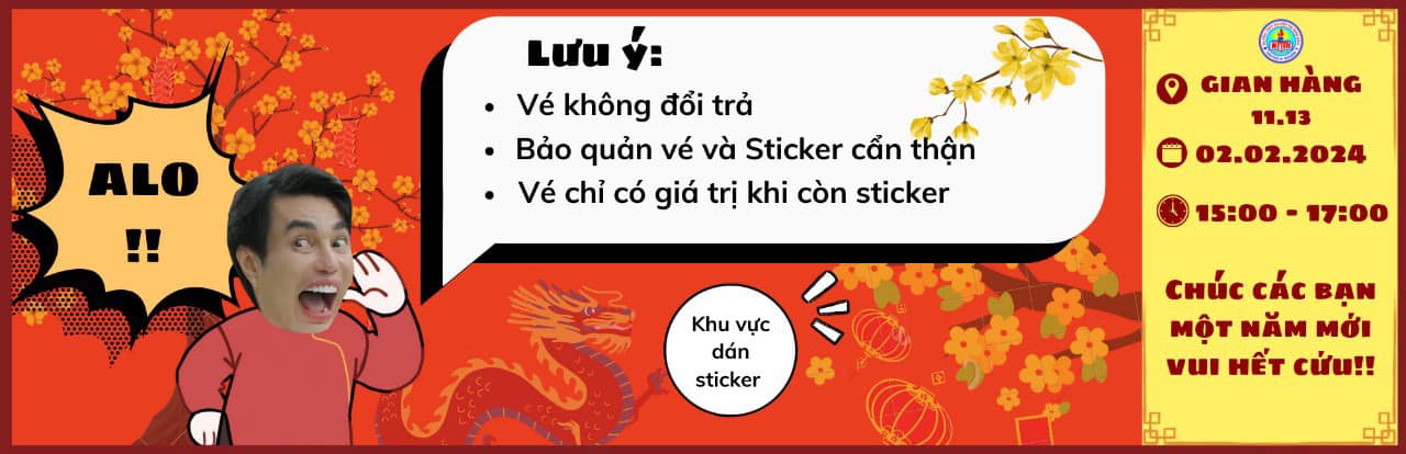 SOLVED: L?u ý: - Vé không ??i tr? - B?o qu?n vé và Sticker c?n th?n - Vé ch? có giá tr? khi còn ...