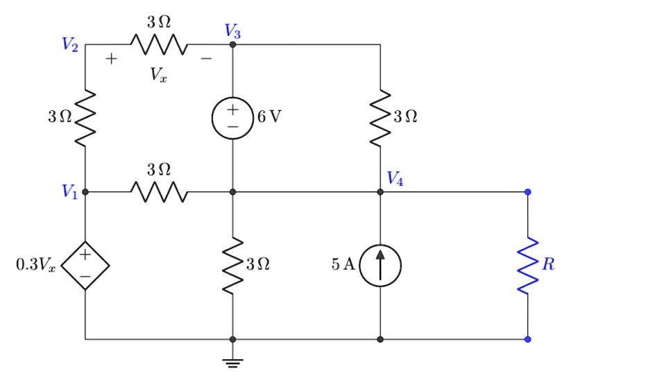 Solved Use Nodal Analysis Or Source To Simplify The Circuit And Find Thevenin Voltage Vth 