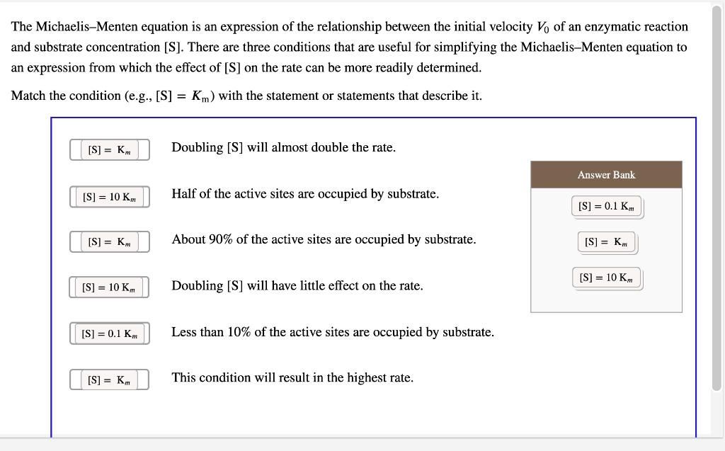 the michaelis menten equation is an expression of the relationship between the initial velocity ...