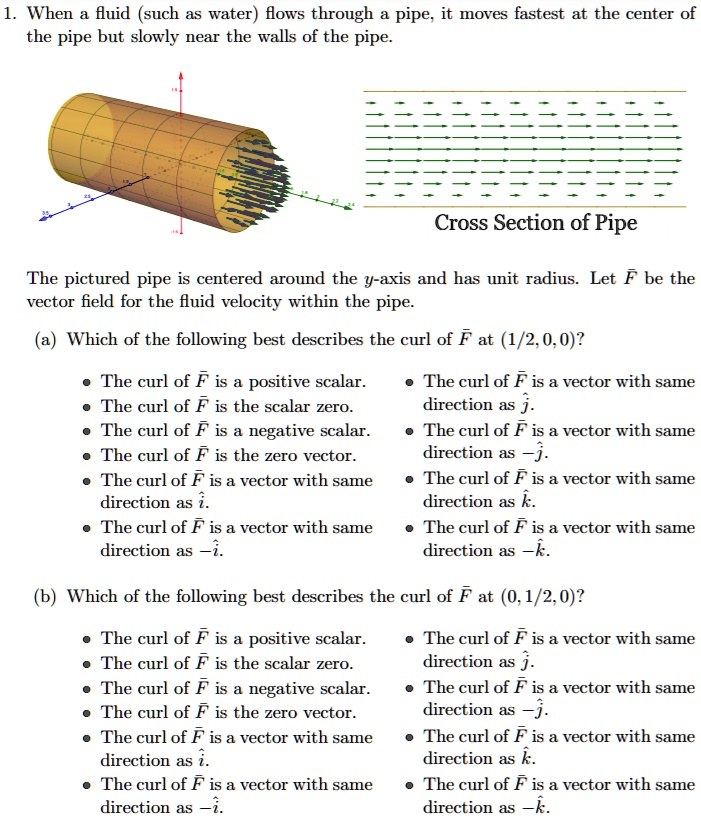 SOLVED: When fluid (such water) flows through pipe. it moves fastest at ...