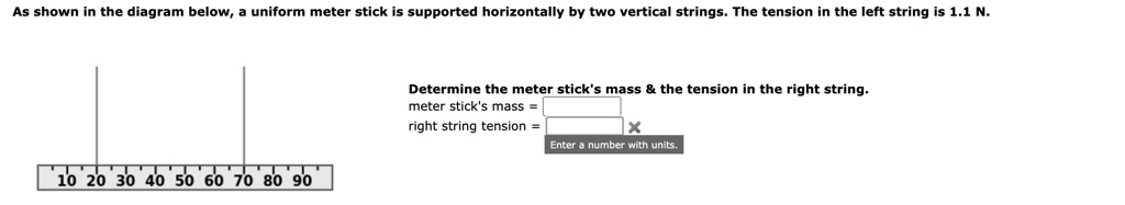 As shown in the diagram below uniform meter stick is...