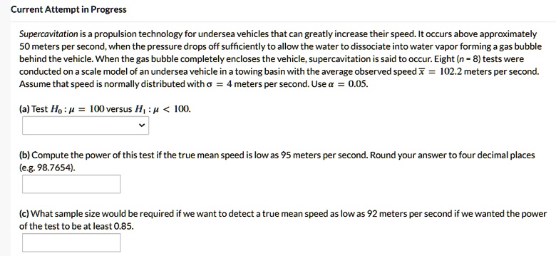 texts current attempt in progress supercavitation is a propulsion technology for undersea ...