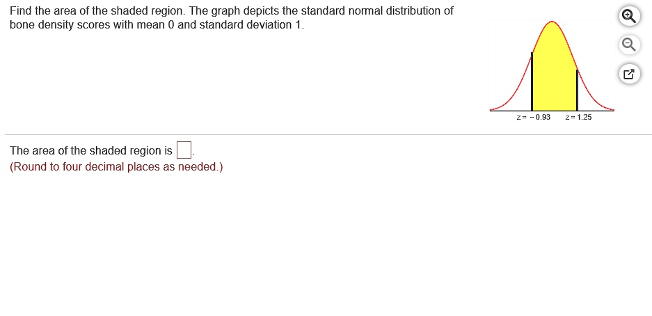 SOLVED: Find the area of the shaded region The graph depicts the ...