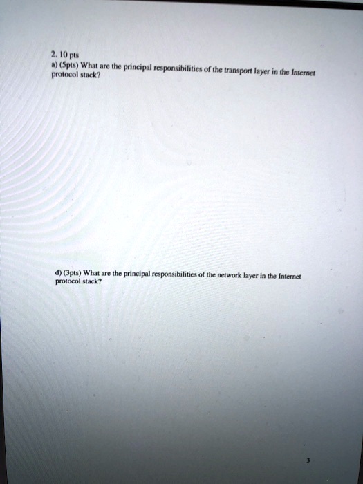 SOLVED: 2.10 pts What are the principal responsibilities of the ... SOLVED: 2.10 pts What are the principal responsibilities of the ...