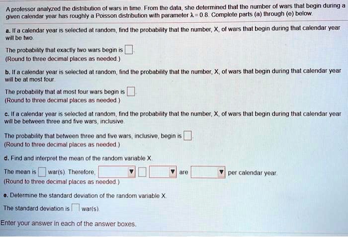 aprofessor analyzed the distribulion ol wars lime from ihie data she determined that the number ...