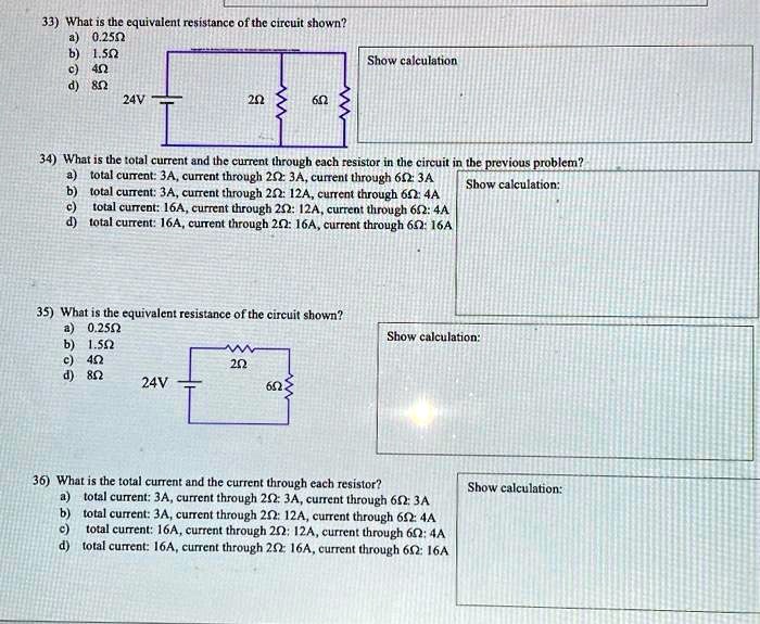 SOLVED: What is the equivalent resistance of the circuit shown? 0.25Î ...