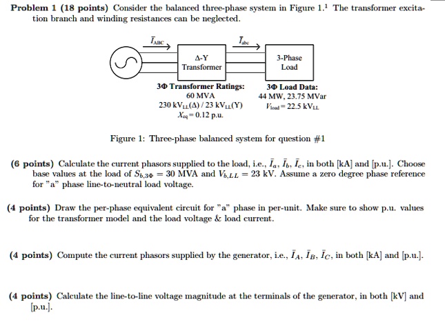 SOLVED: Problem 1 (18 points) Consider the balanced three-phase system ... SOLVED: Problem 1 (18 points) Consider the balanced three-phase system ...