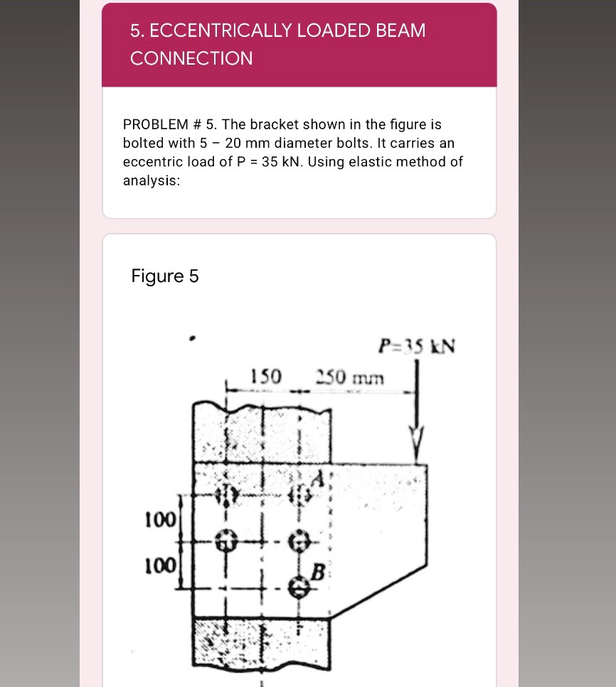 a compute the location of the centroid of the group of bolts measured to the left of a and below ...