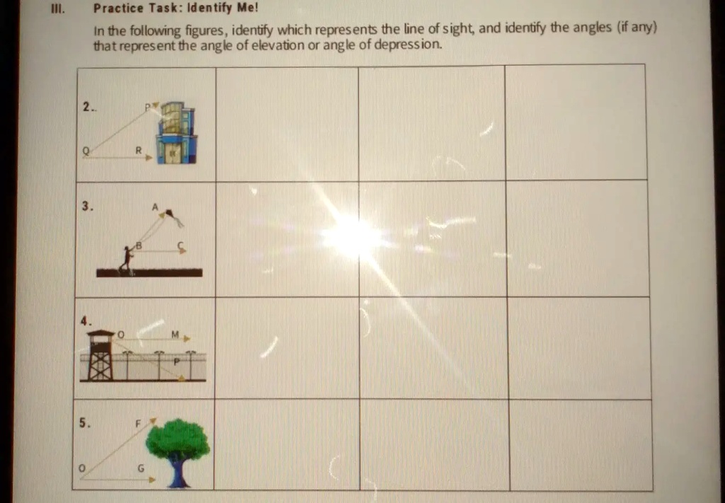practice task identify mel in the following figures identfy which represents the line of sight ...