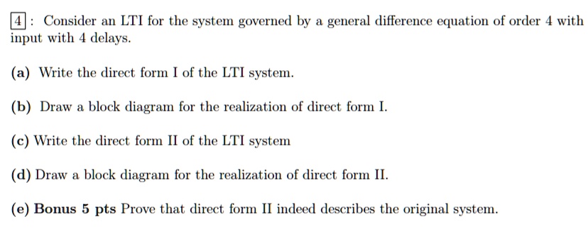 please do all questions including the bonus 4 consider an lti for the ...