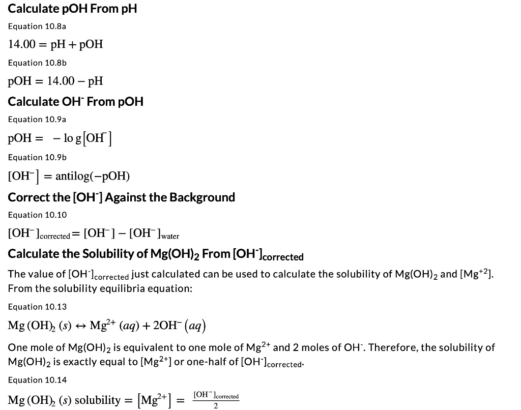 calculate poh from ph equation 108a 1400 ph poh equation 108b poh 1400 ...
