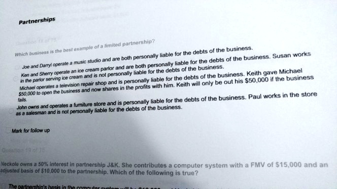 Limited Partnership Examples