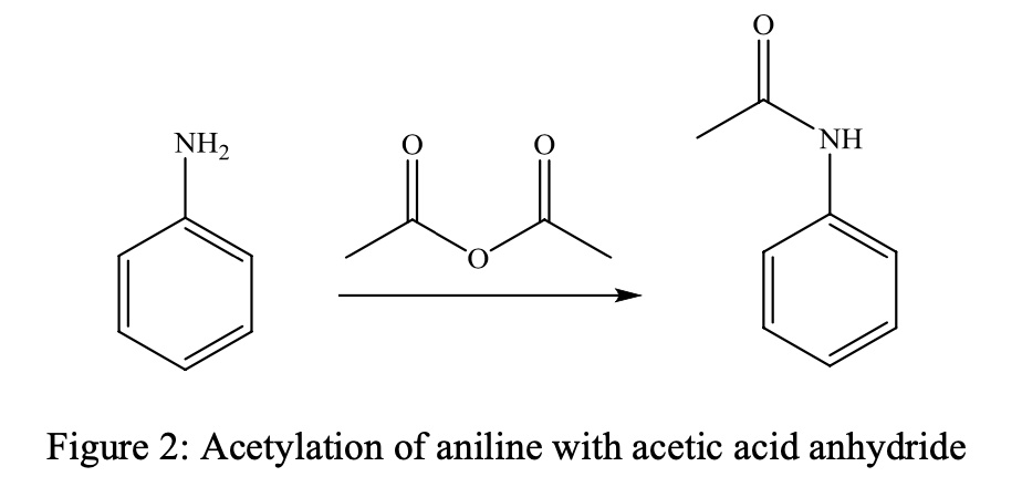 SOLVED:NHz NH Figure 2: Acetylation of aniline with acetic acid anhydride