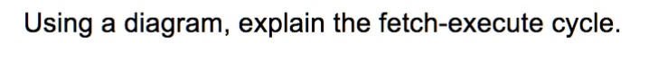 SOLVED: Using a diagram, explain the fetch-execute cycle.
