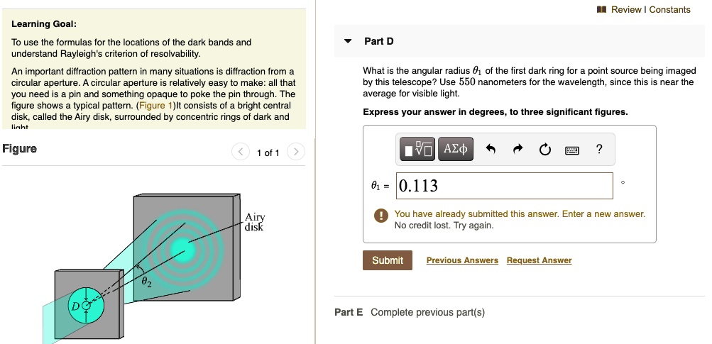 SOLVED: Learning Goal: To use the formulas for the locations of the ...