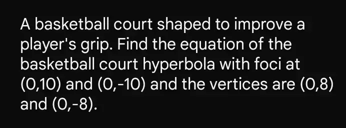 SOLVED: A basketball court shaped to improve a player's grip. Find the ...