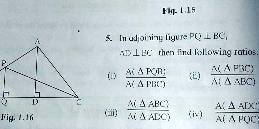 Solved 5 In Adjoining Figure Pq Perpendicular Bc Ad Perpendicular Bc