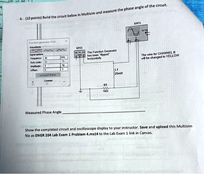 SOLVED: Use NI Multisim Function generator-XFG1 XPGI The Function Generator has been flipped ...