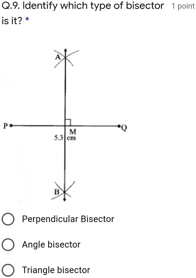 SOLVED: 'which type of bisector'