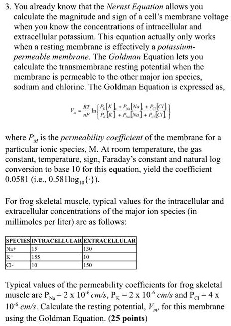 VIDEO solution: You already know that the Nernst Equation allows you to calculate the magnitude ...