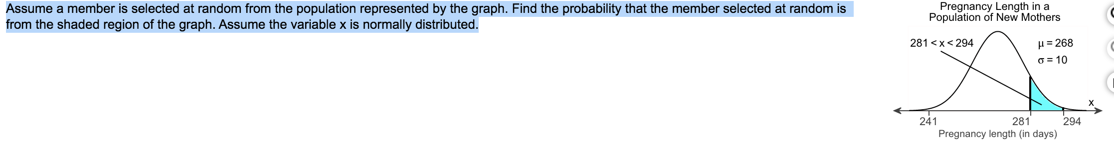 SOLVED: Assume a member is selected at random from the population ...