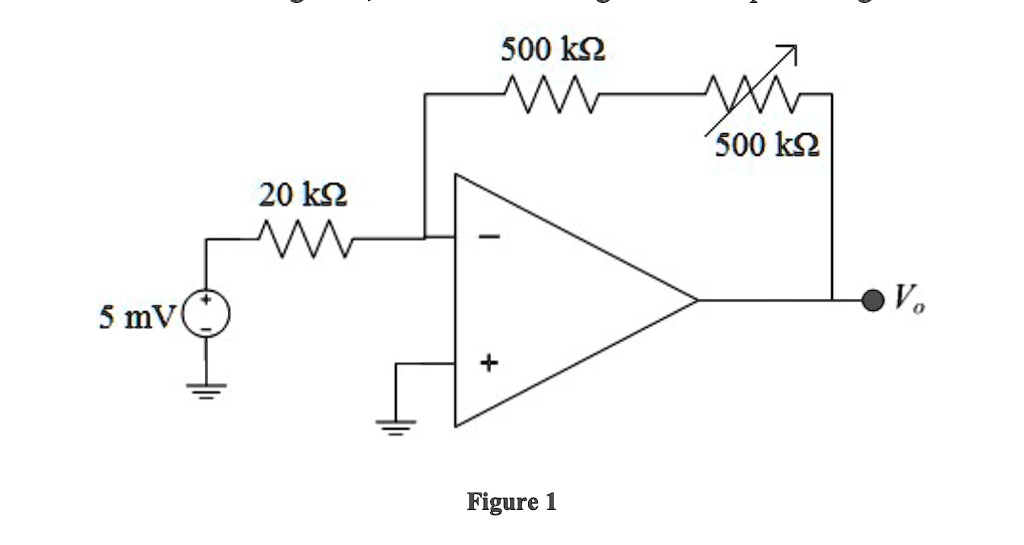 5 mV 20 k? 500 k? 500 k? Vo Figure 1