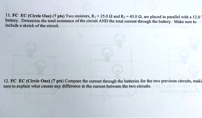 Hfc ec circle one pts two resistors rq 250 q and rz 450 9are...