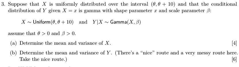 SOLVED: please kindly help me solve these question. Suppose that x is uniformly distributed over ...